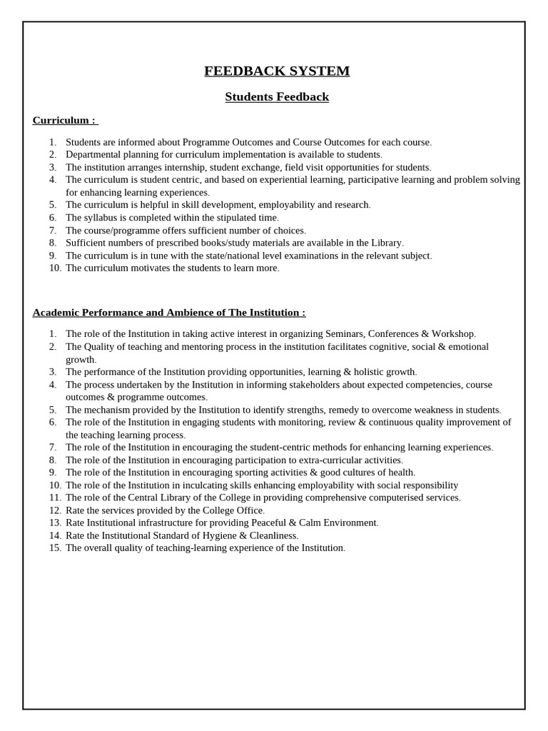 HCMUTE Feedback System Overview | PDF | Curriculum | Learning