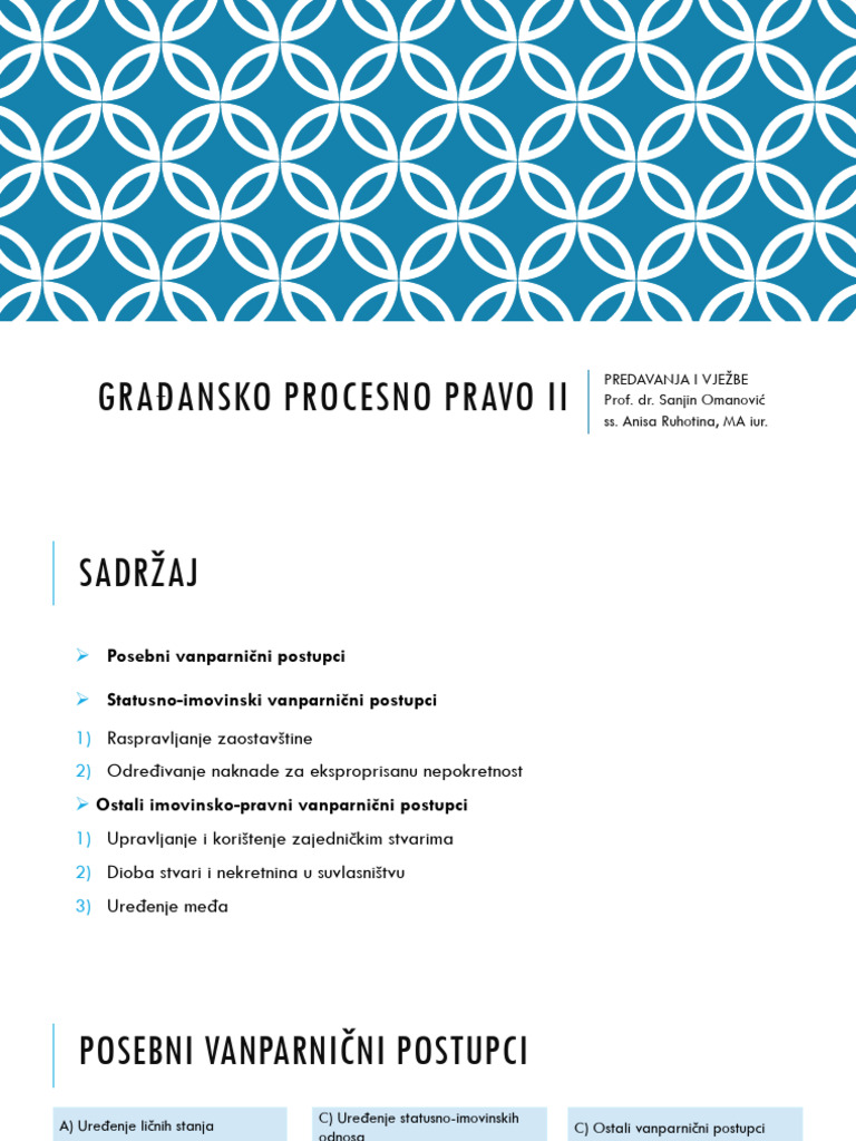 GPP II Predavanja I Vježbe 30. 3. 2020. | PDF