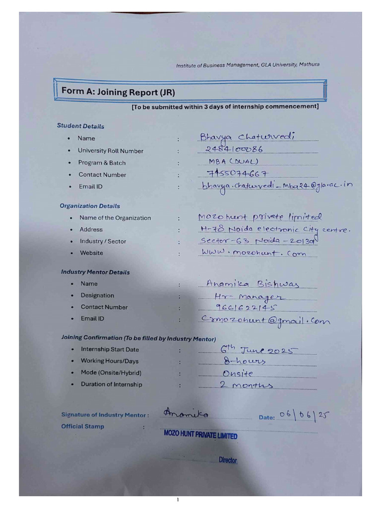 Bhavya Chaturvedi JR | PDF