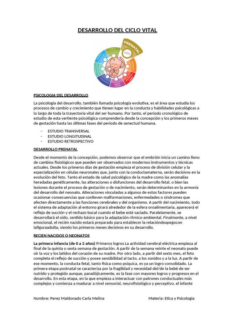DESARROLLO DEL CICLO VITAL W | PDF | Adultos | Desarrollo cognitivo