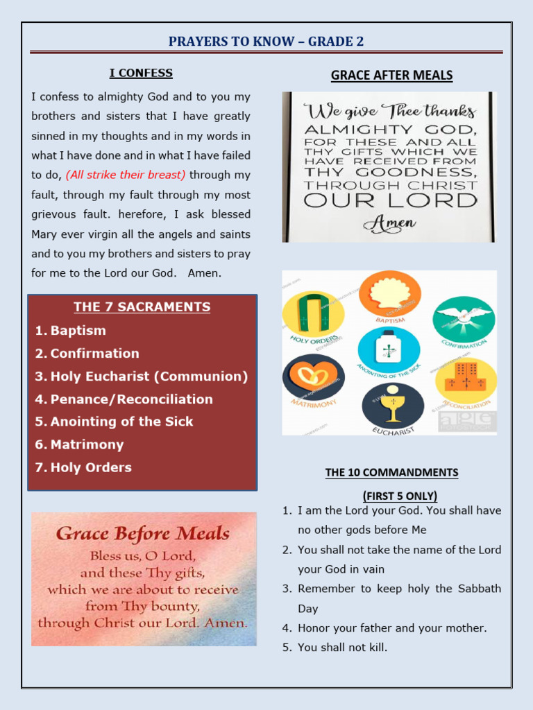 Grade 2 Prayers and Teachings | PDF