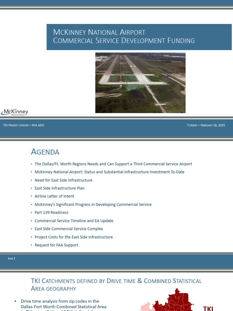 Tki Presentation Faa Ado 2-18-25 Final | PDF | Runway | Dallas–Fort ...
