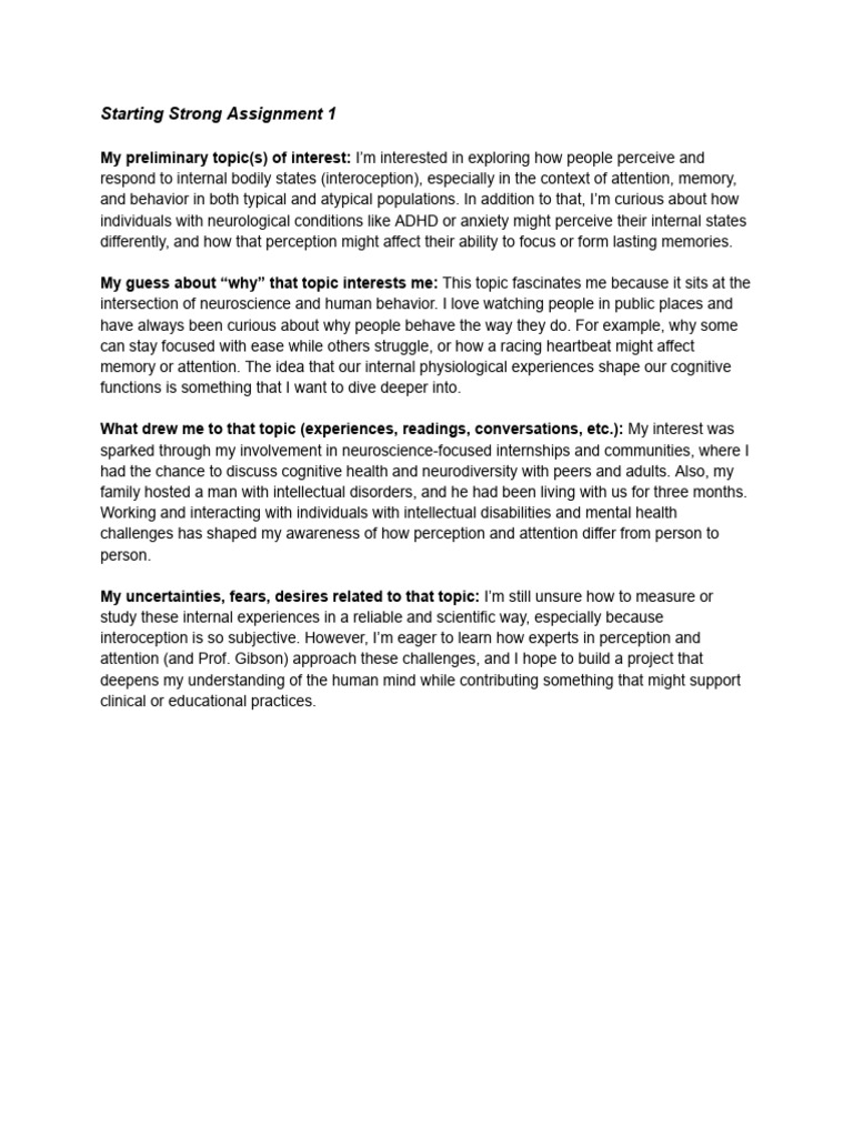Starting Strong Assignment 1 | PDF