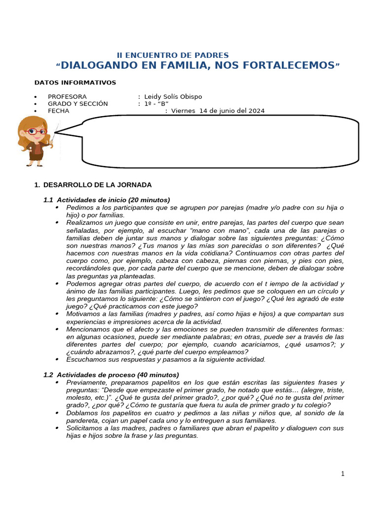 Ii Encuentro de Padres | PDF | Sicología