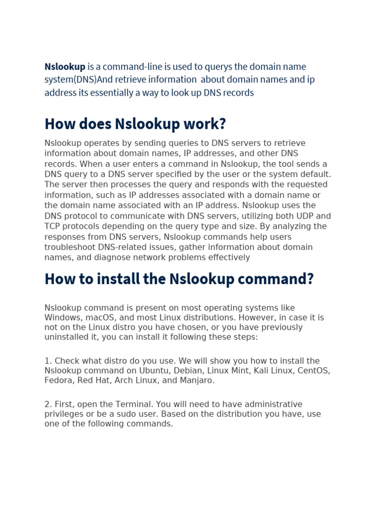 Network Adminstrations | PDF | Domain Name System | Command Line Interface