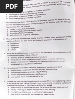 GTLE Past Questions for Teachers | PDF | Learning | Educational Assessment