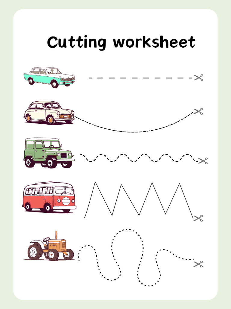 Cutting Worksheet | PDF