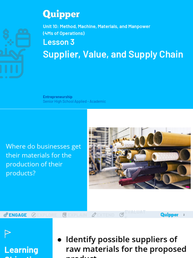 Unit10 - Lesson3 - Supplier Value and Supply Chain Edited | PDF ...