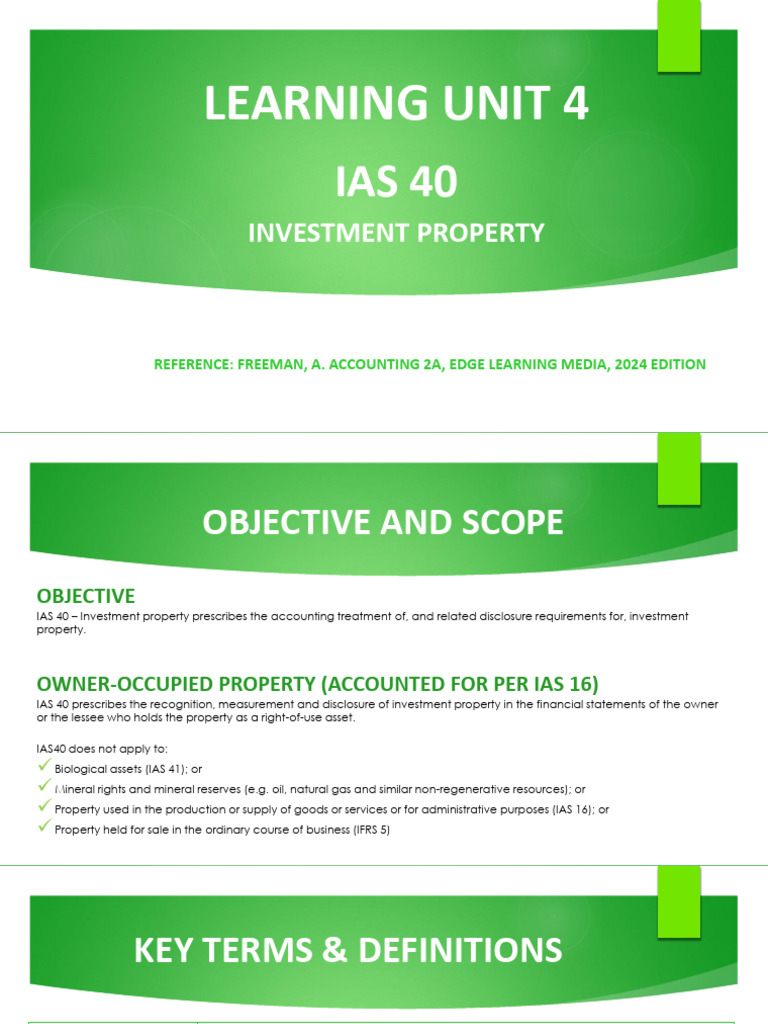 ACBP6221 - Learning Unit 4 | PDF | International Financial Reporting Standards | Fair Value