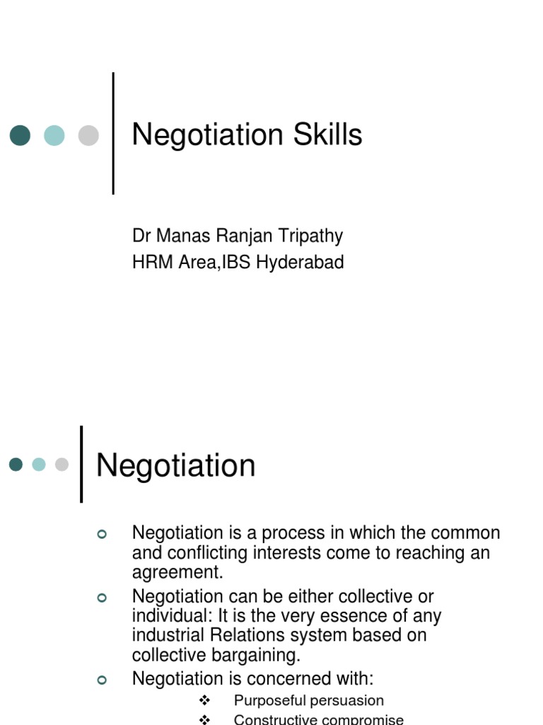 Negotiation | PDF | Bargaining | Negotiation
