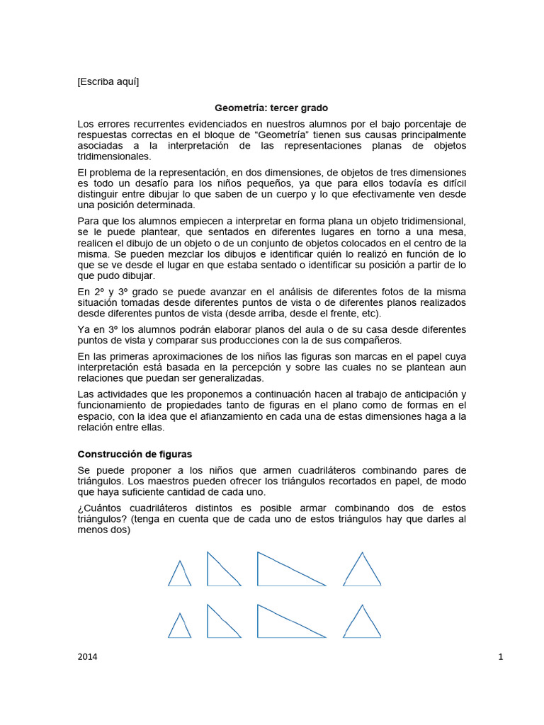 Geo Me TR Iater Cer Grado | PDF | Rectángulo | Triángulo