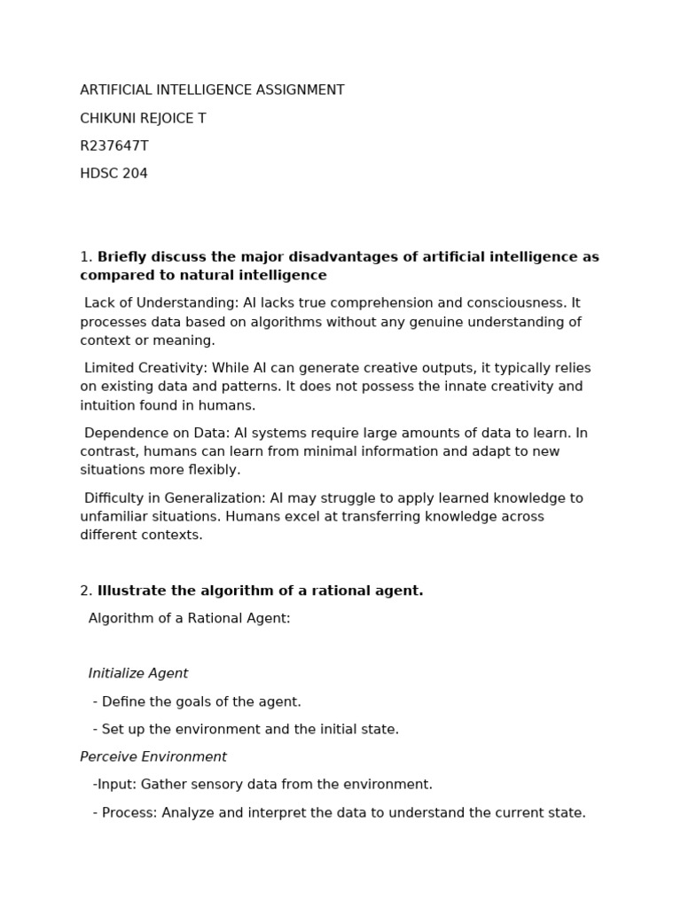Ai Assignment - R237647T - 075633 | PDF