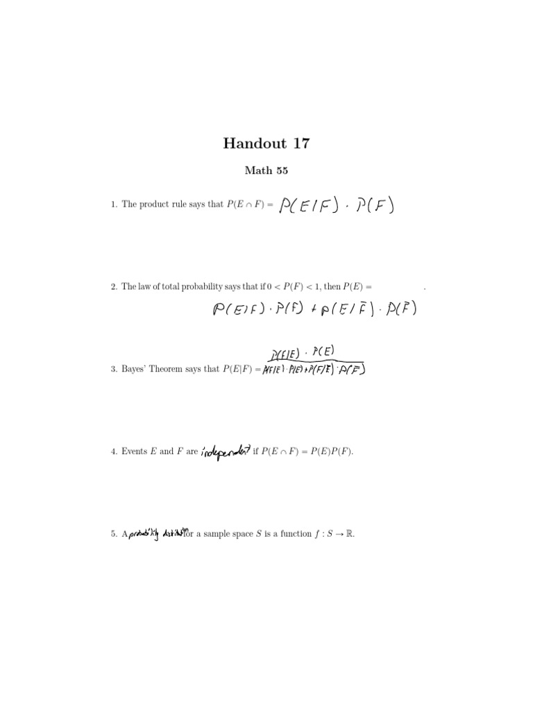 Probability Concepts and Examples | PDF