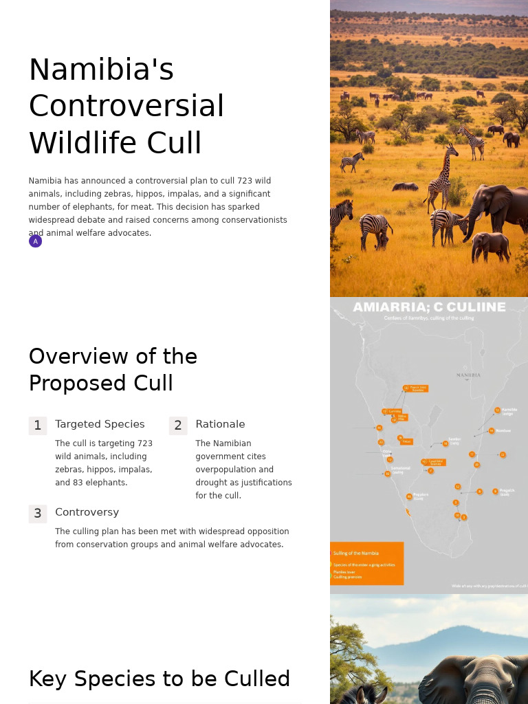 Namibias Controversial Wildlife Cull | PDF | Conservation Biology | Namibia