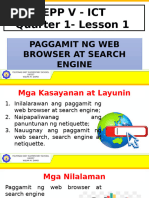 Paggamit NG Web Browser at Search Engine | PDF