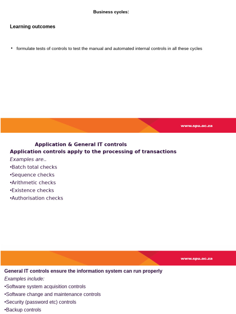 Internal Controls - Revenue Cycle | PDF | Payroll | Inventory