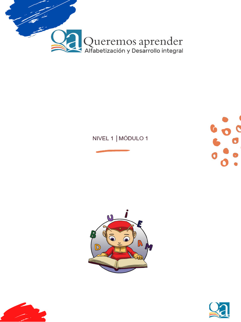 Presentación General Del Programa Queremos Aprender F Pdf
