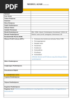 Struktur Modul Ajar Deep Learning | PDF
