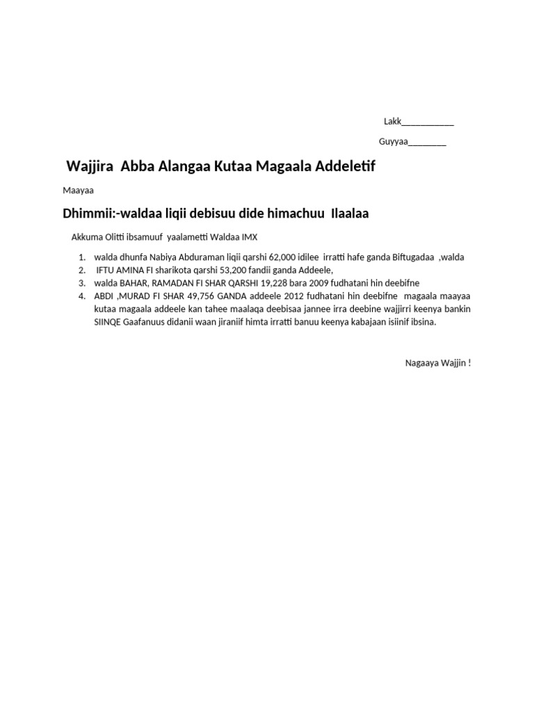 Abba Alanga | PDF