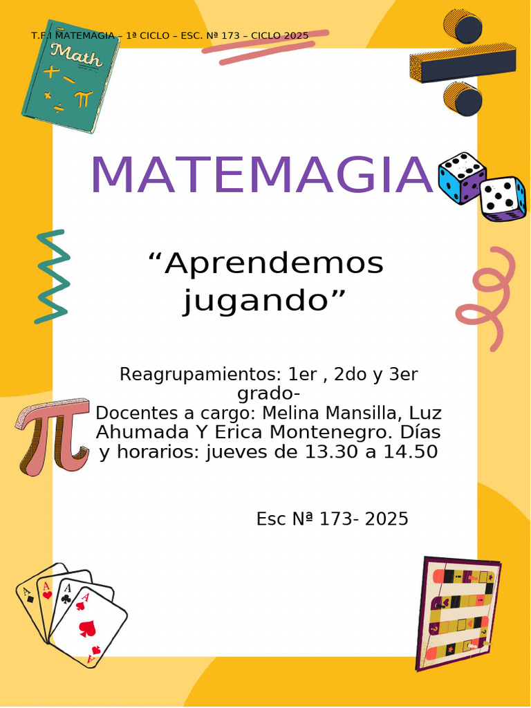 Tfi 1,2,3 Matemagia | PDF | Aprendizaje