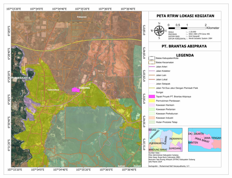Peta RTRW PT Brantas Abipaya | PDF