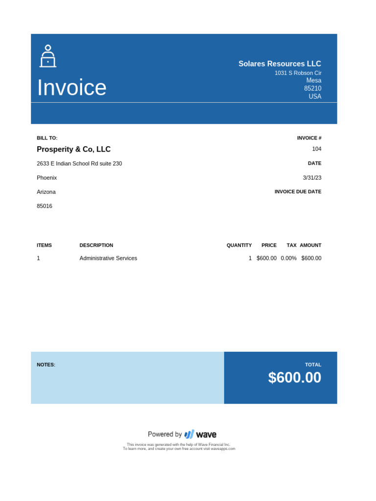 Invoice March | PDF