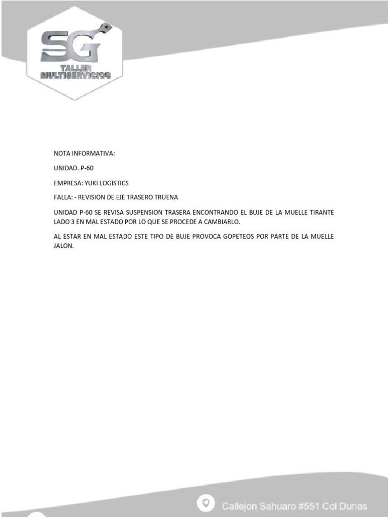 Nota P60 Yuki 29-4-25 | PDF