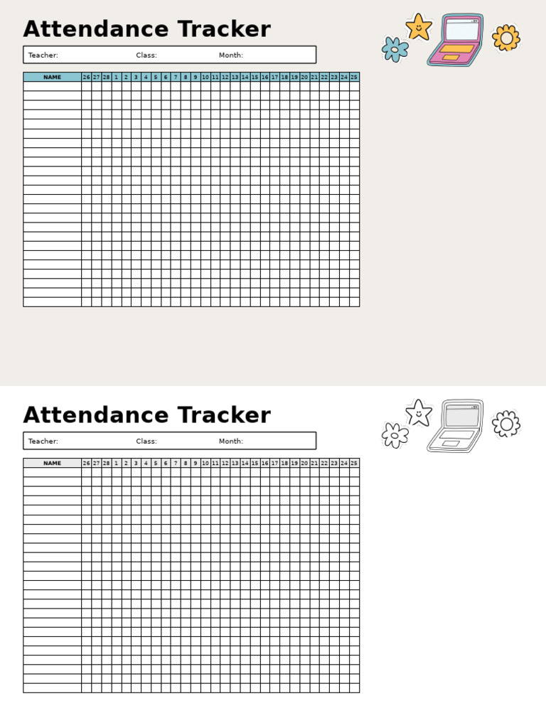 Attendance Tracker | PDF