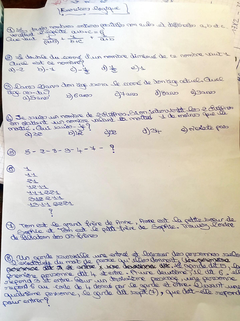 Correction Sujet Logique | PDF