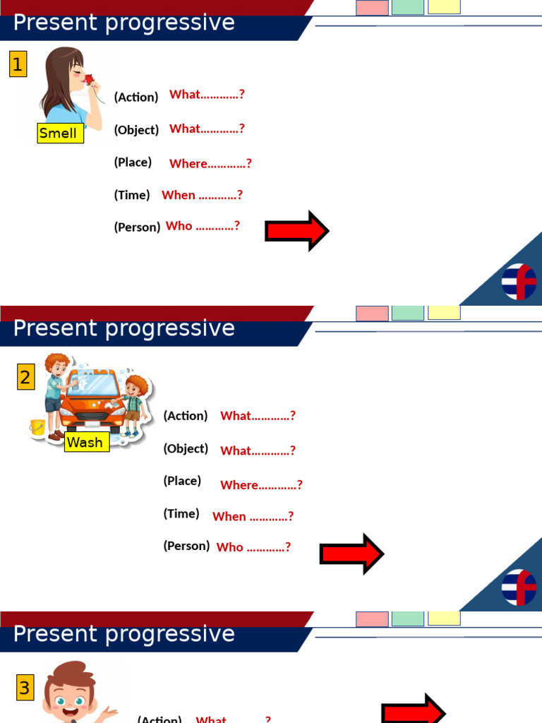 Tarea Present Progressive | PDF