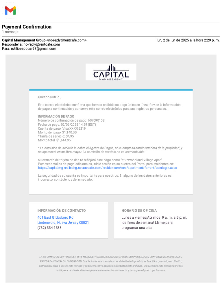 Gmail - Payment Confirmation | PDF