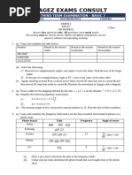 Pearson Year 6 Question Paper For Term End | PDF | Pie Chart | Mathematics