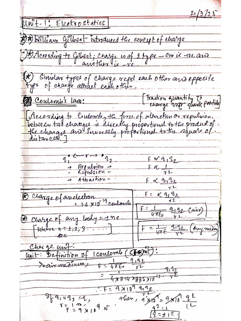 Electrostatics XII | PDF