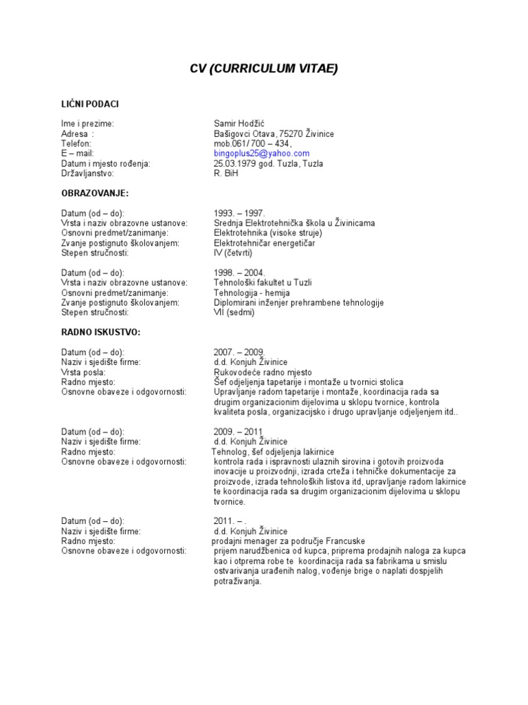 Samir CV | PDF