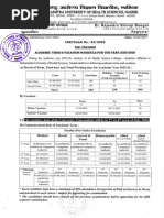 MUHS Academic Calendar 2025-26 | PDF | Educational Stages | Higher ...