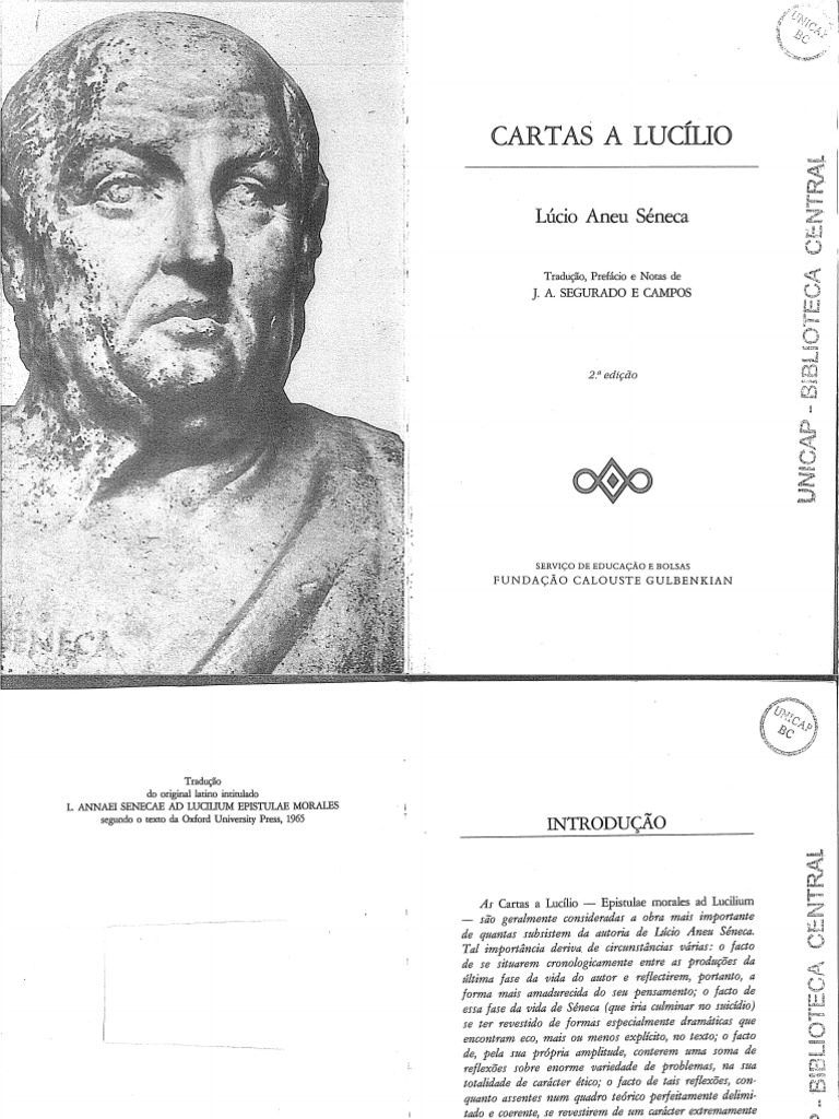 Cartas A Lucílio - Lúcio Aneu Séneca | PDF