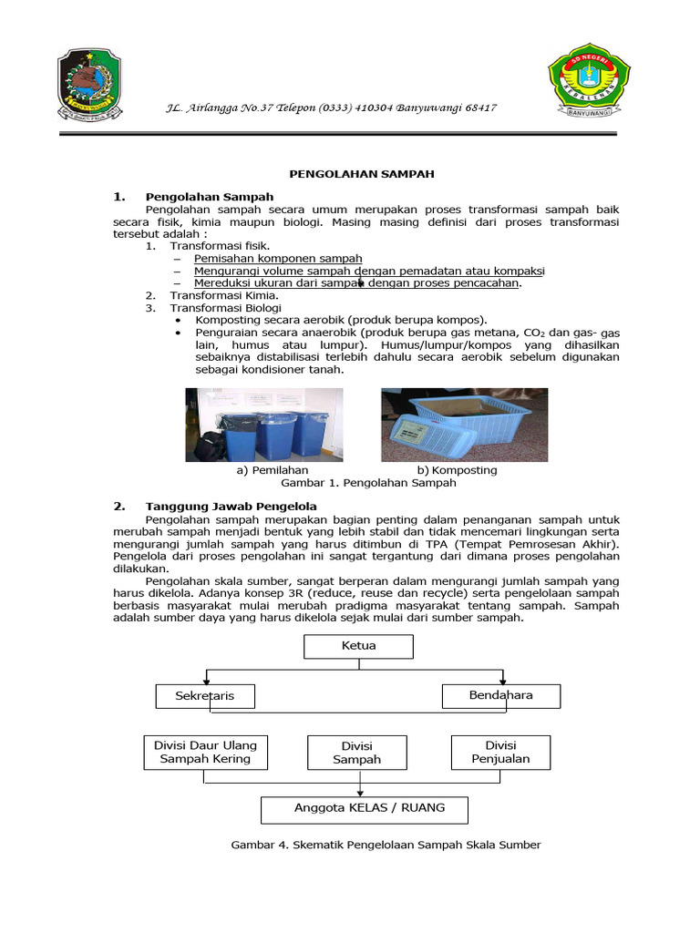 3.sop Pengelolaan Sampah | PDF