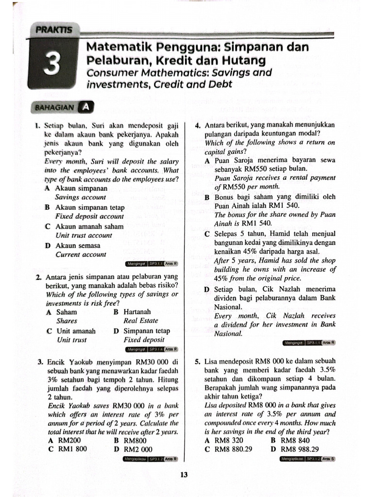 Consumer Math f3 | PDF