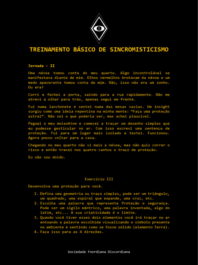 Treinamento Basico de Sincromisticismo - III | PDF
