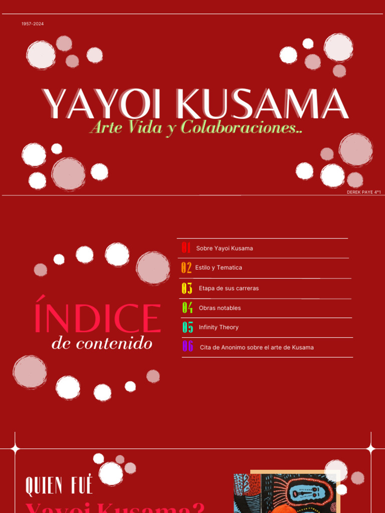 Yayoi Kusama Yayoi Kusama | PDF | Las artes | Estilo