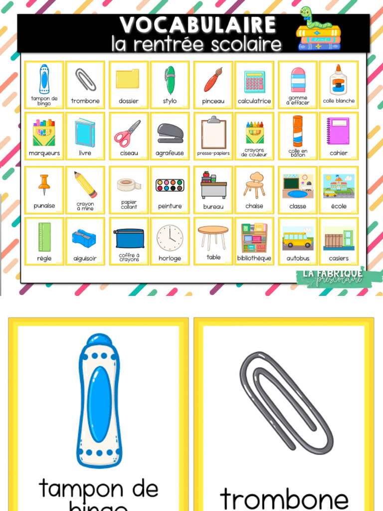 Vocabulaire de La Rentrée - LFPS | PDF