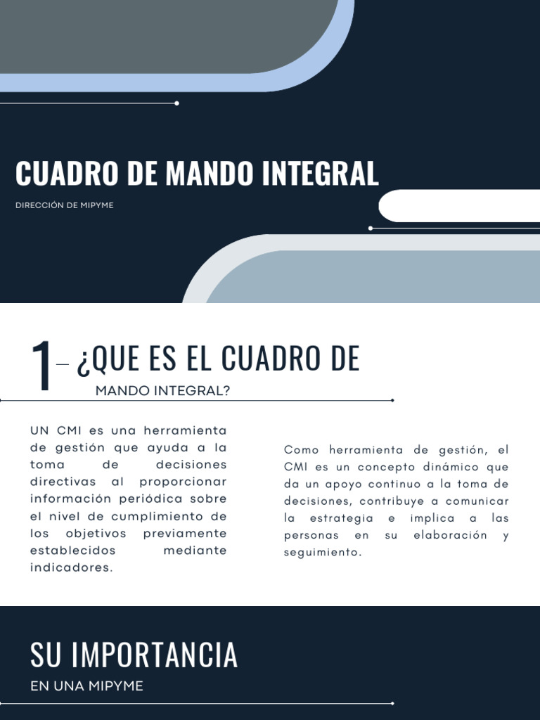 Cuadro de Mando Integral | PDF | Pequeñas y medianas empresas | Business