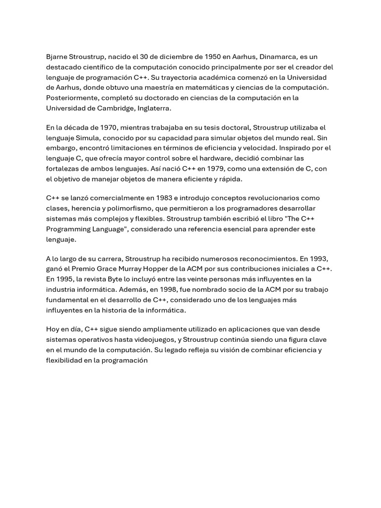 Bjarne Stroustrup | PDF