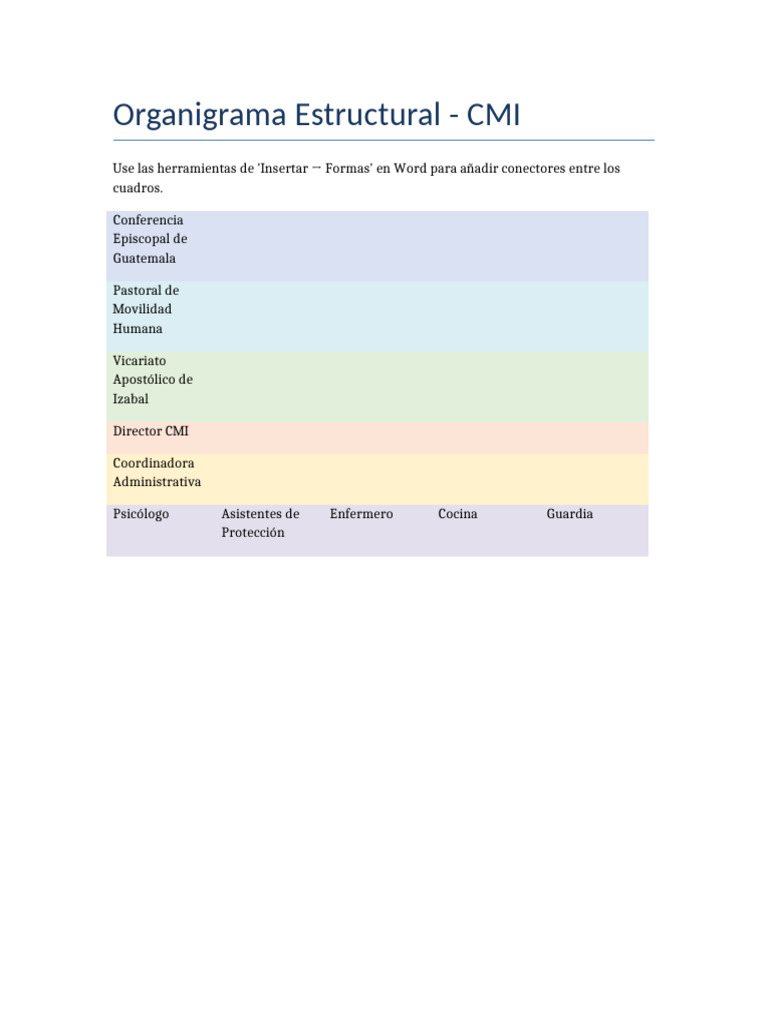 Organigrama Estructural CMI | PDF