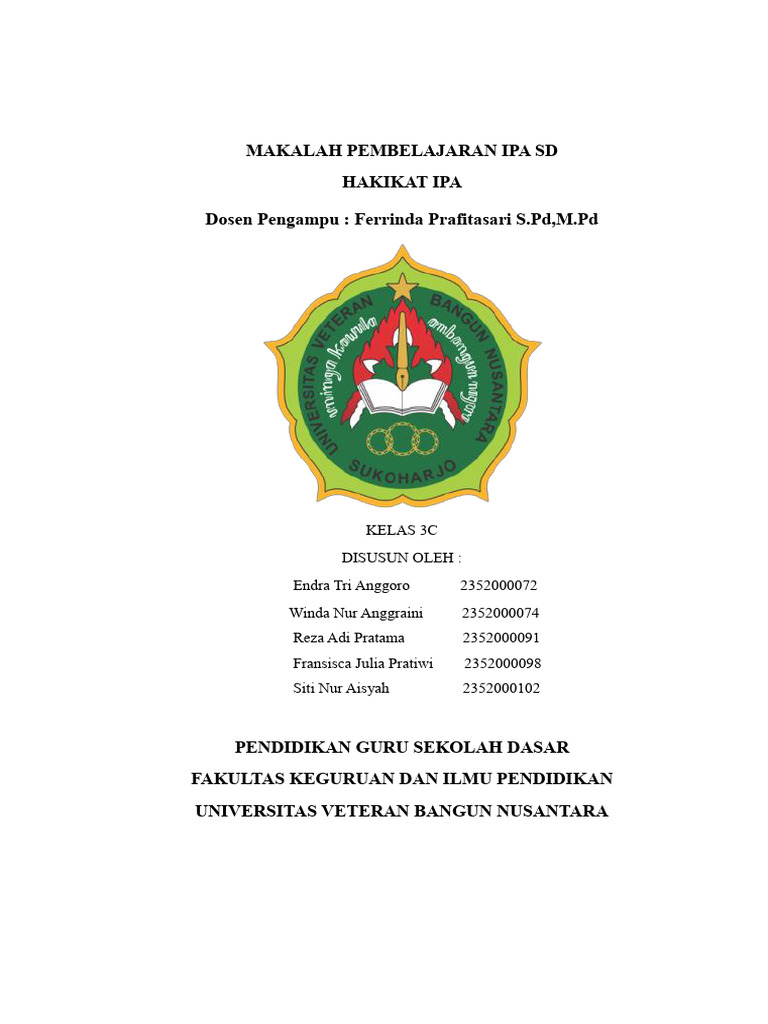 Makalah Pembelajaran IPA SD KEL 1 01 | PDF
