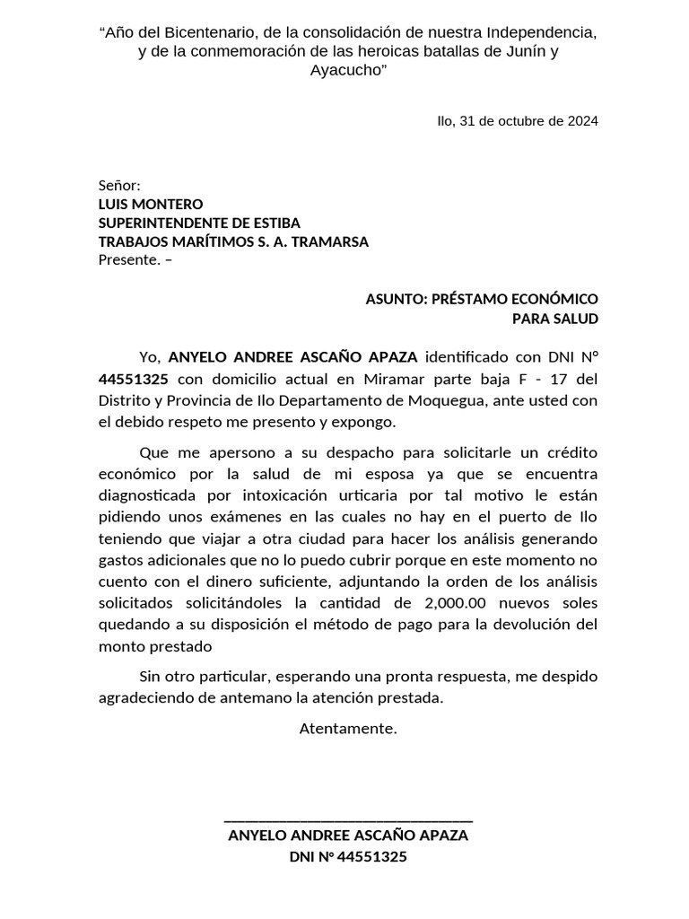 Solicitud de Descuento | PDF