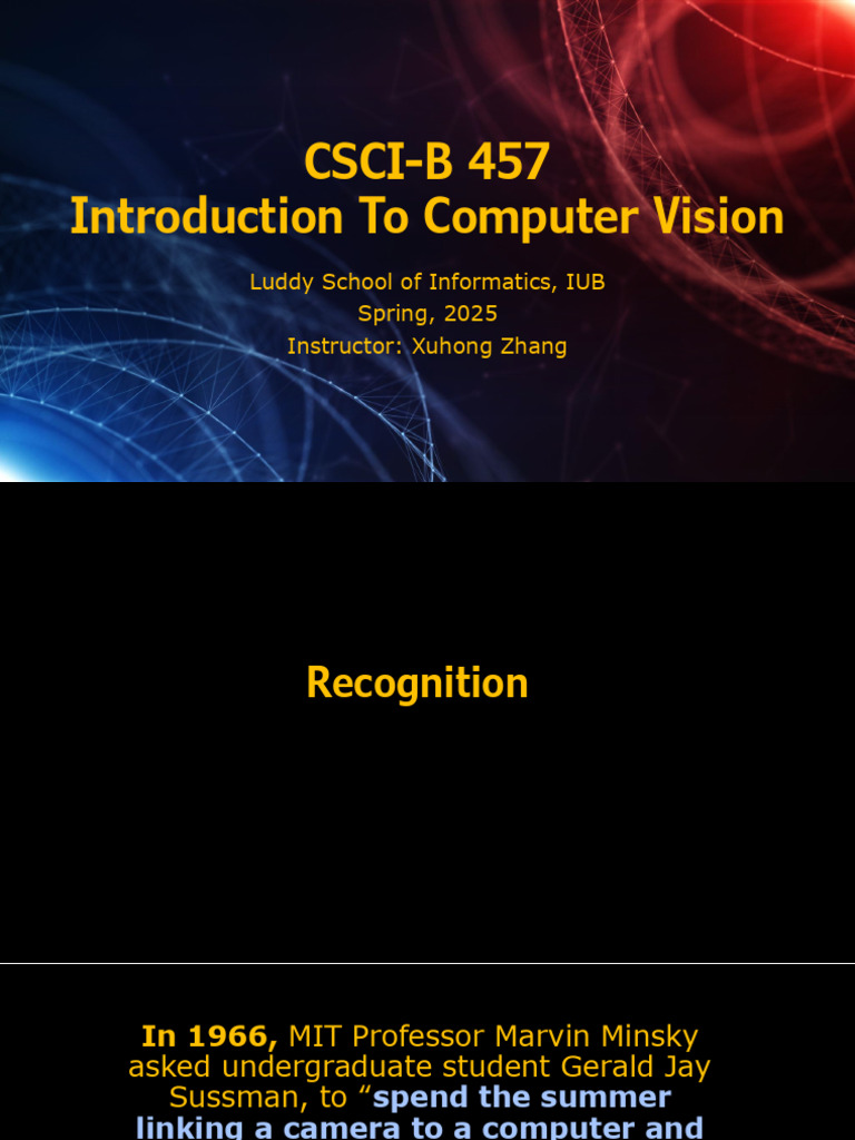 Computer Vision Techniques Overview | PDF | Support Vector Machine ...