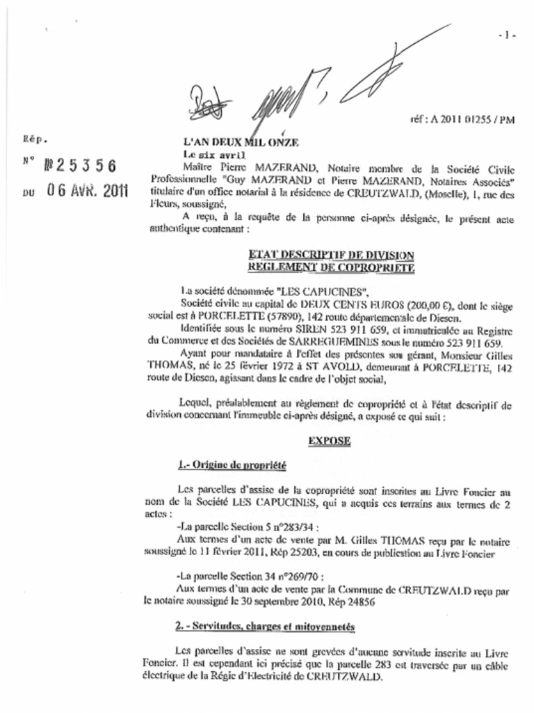 Reglement de Copro | PDF