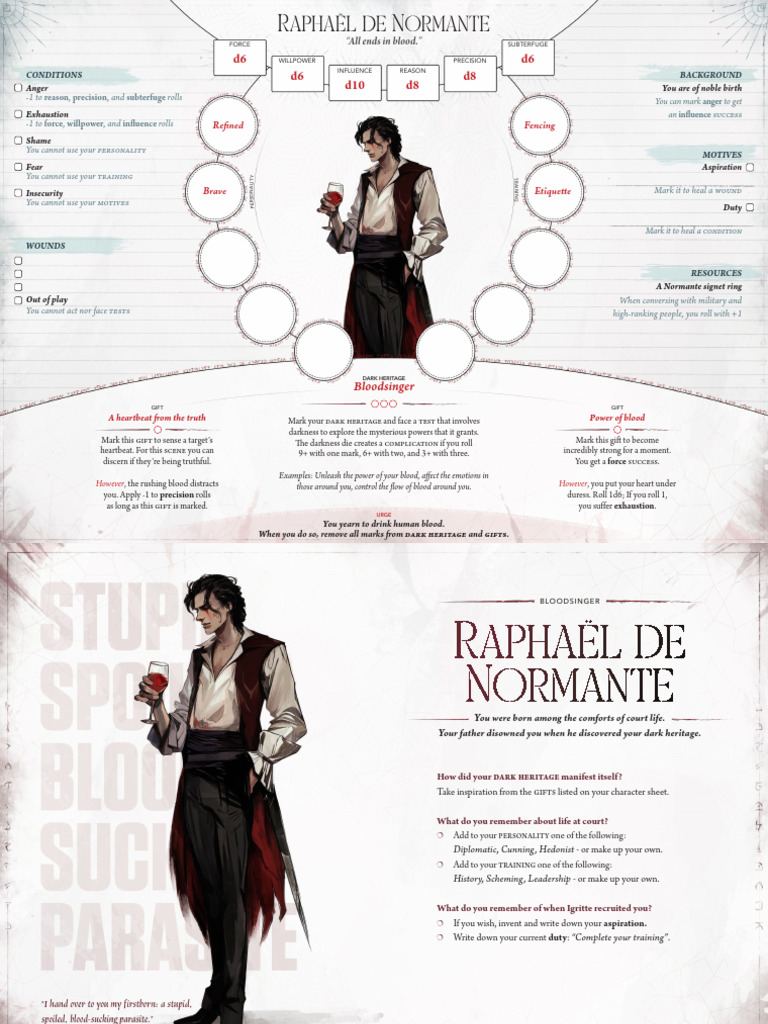 VILEBORN Quickstart en - Fichas | PDF | Ghosts | Psychology