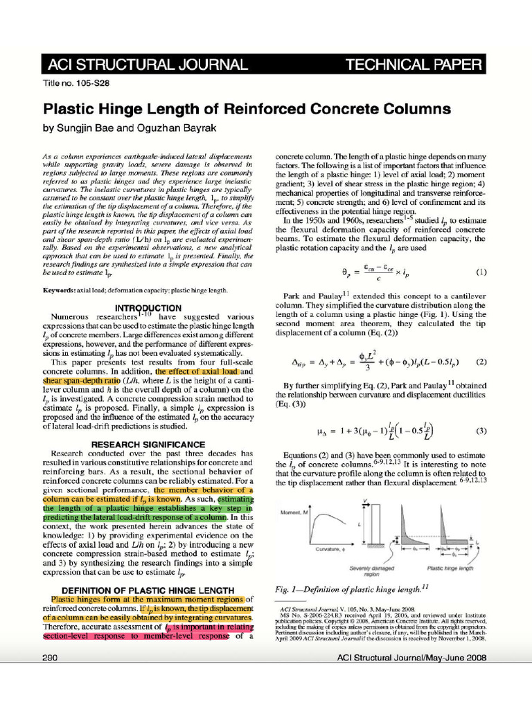 The Plastic Hinge | PDF